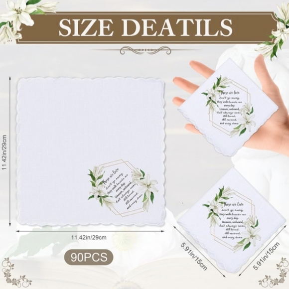 sympathy | Party Supplies | Memorial Gifts Handkerchief Funeral Floral ...